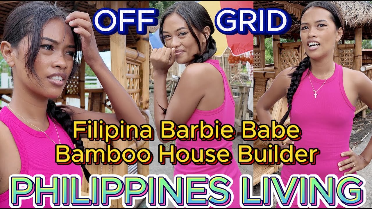 🇵🇭 Filipina Beauty Builds Kubo! Tiny Filipino Bamboo House OFF GRID ...