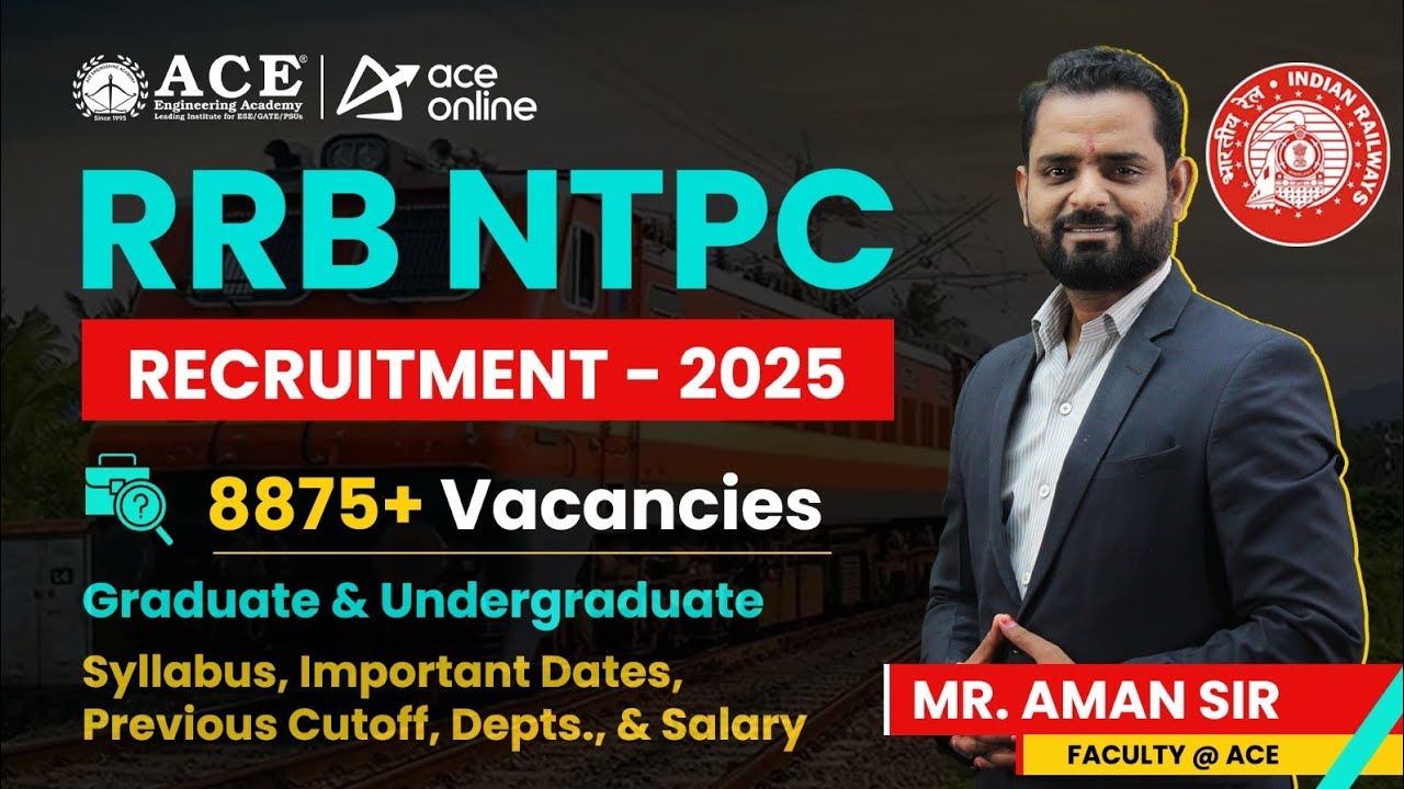 RRB NTPC Recruitment 2025 | 8875 Vacancies | Important Dates –Syllabus ...