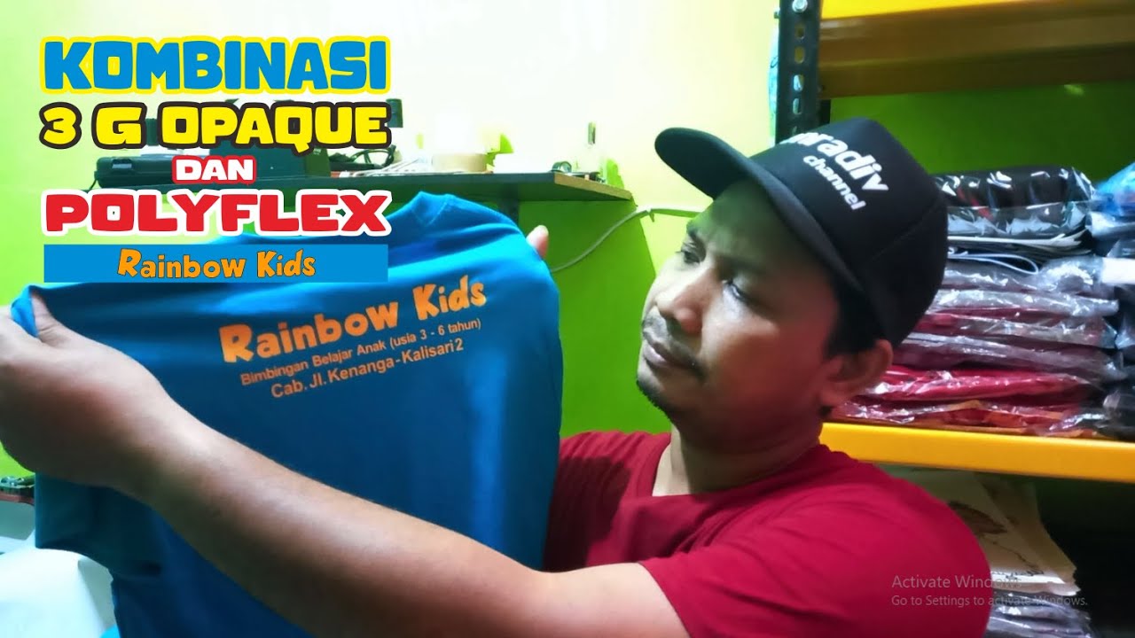 SABLON POLYFLEX DAN 3G JET OPAQUE | RAINBOW KIDS - YouTube