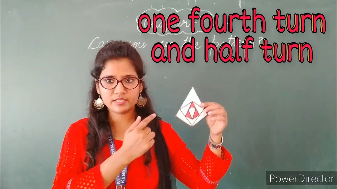 Can you see the pattern , half (1/2) turn and one fourth (1/4) turn # ...