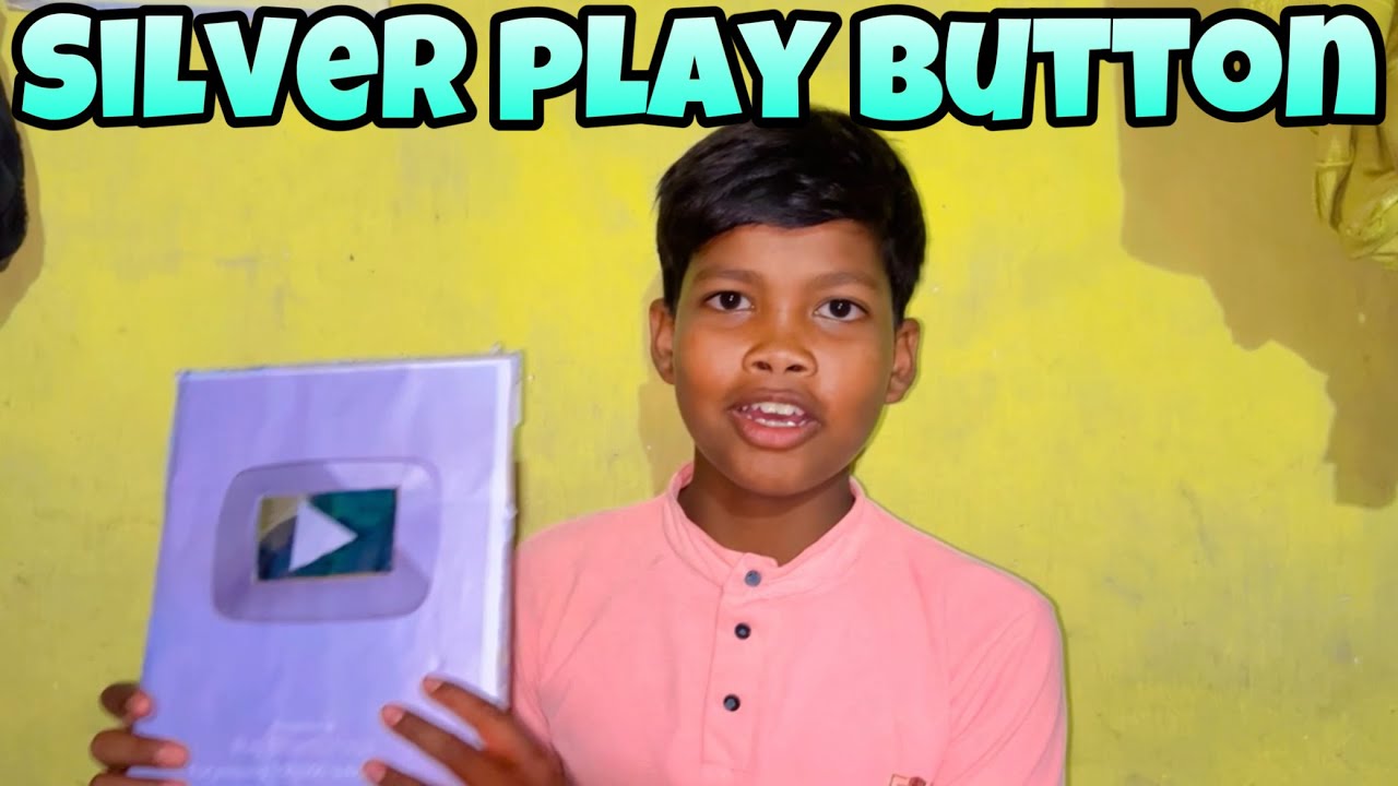 Finally silver play button || home made silver play button - YouTube
