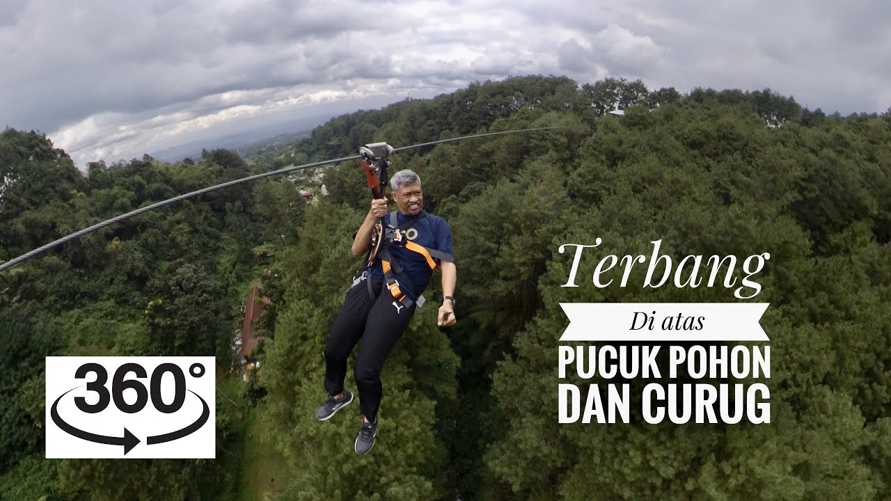 SENSASI FLYING FOX TERPANJANG DI INDONESIA DI BOGOR TREETOP ZIPLINE ...