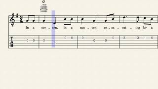 Clementine - Easy Guitar Sheet Music with Tabs & Chords Chords - Chordify