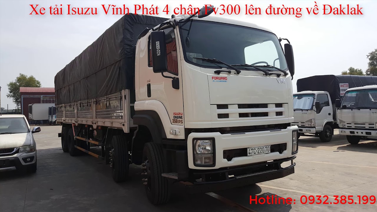 Isuzu 4 chân 18 tấn giao về Daklak - YouTube