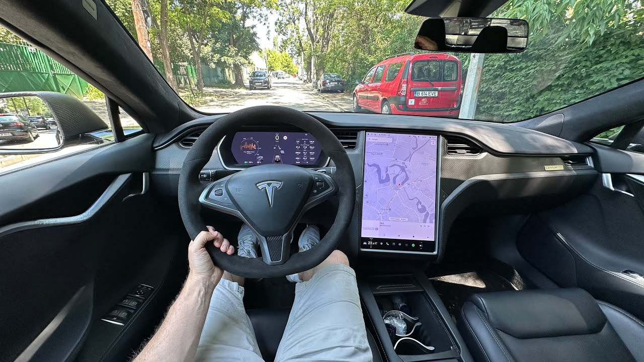 Driving Tesla Model S Long Range Plus 2020 - No Comment! - YouTube