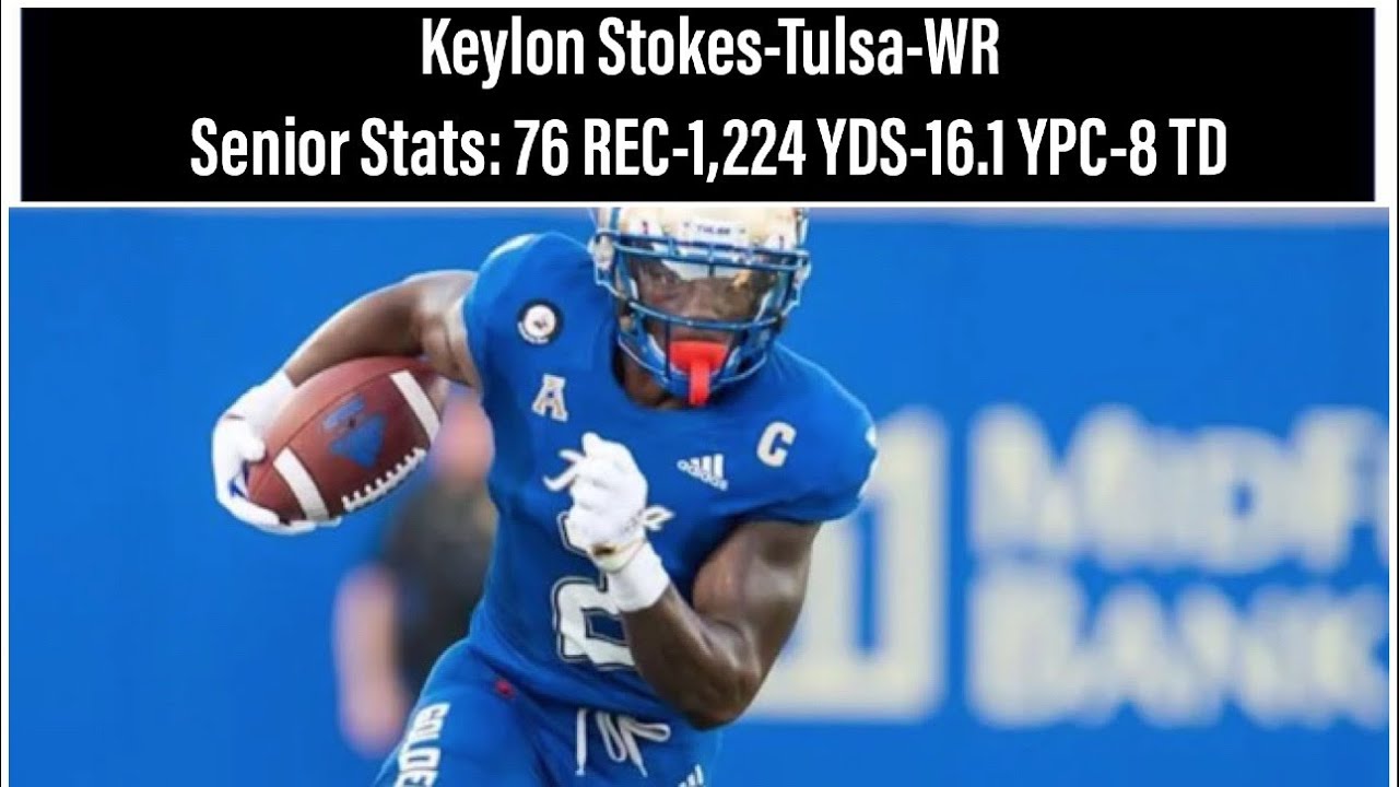 Keylon Stokes Senior Season Highlights-Tulsa WR-2022-2023 CFB Season ...