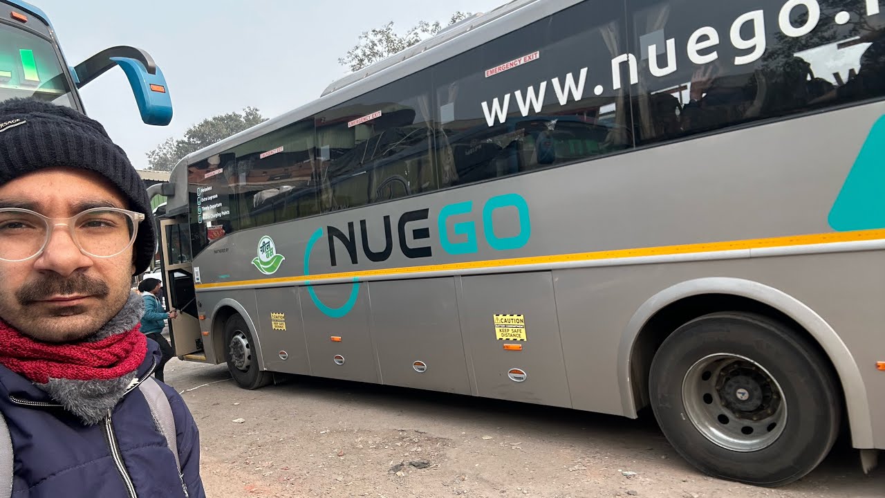 Life me first time travelling in Nuego electric bus | Delhi to ...