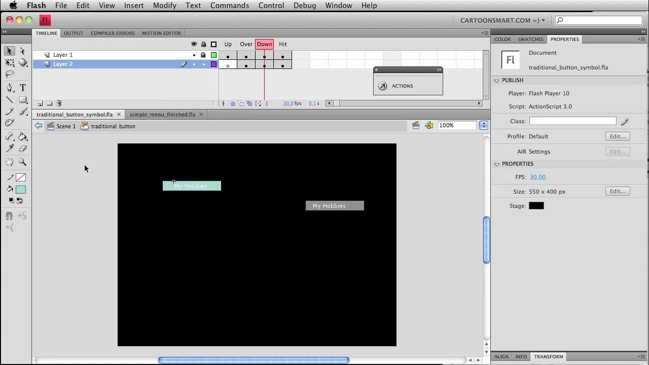 Actionscript 3 Flash Menus Tutorial Part 7 of 7 - YouTube