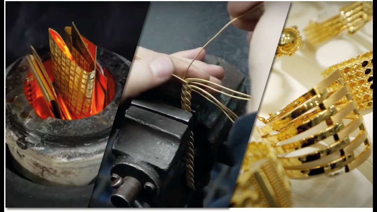 Gold Bracelet Making | How To Make Handmade Gold Bracelet? - YouTube