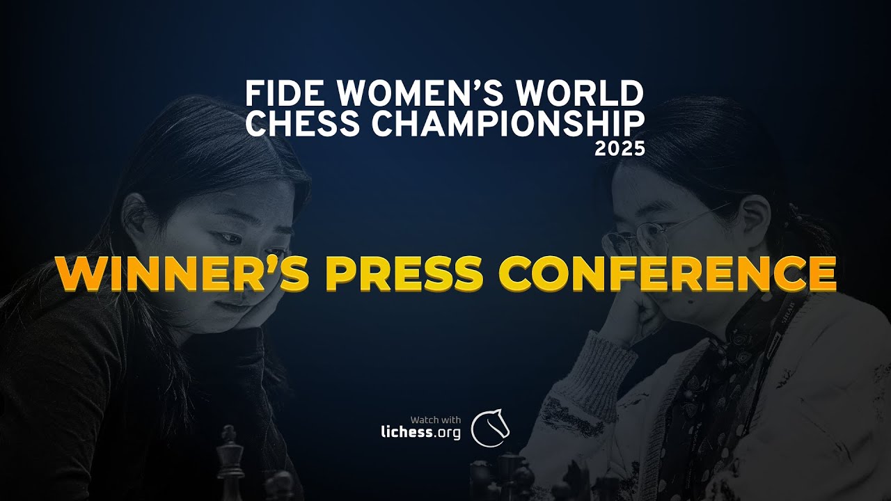 FULL Winner's Press Conference of the FIDE Women's World Chess ...