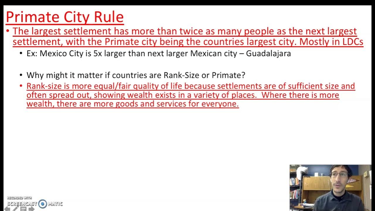 Rank Size vs Primate City - YouTube