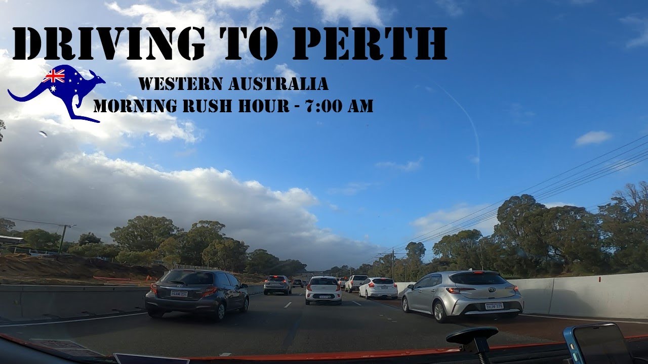 Drive to Perth, Australia - Morning Rush Hour - YouTube