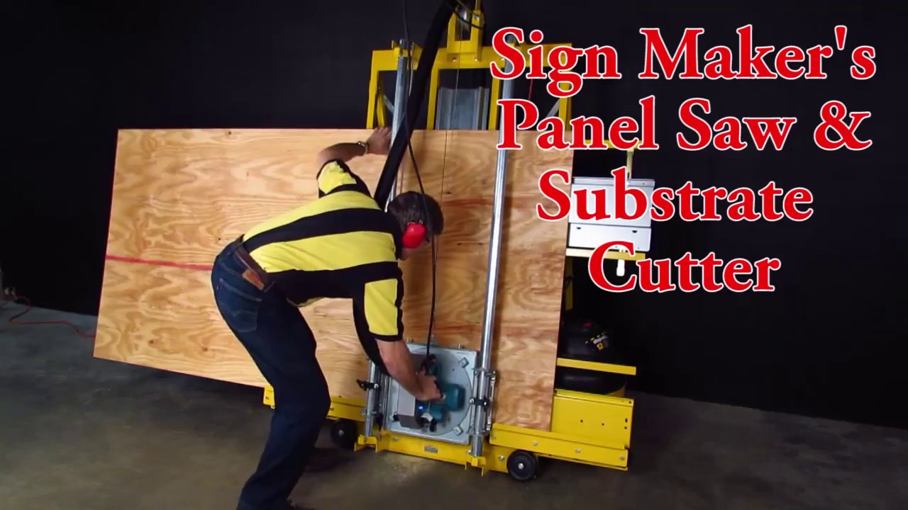 Panel Saw and Substrate cutter combo for Signmakers - YouTube