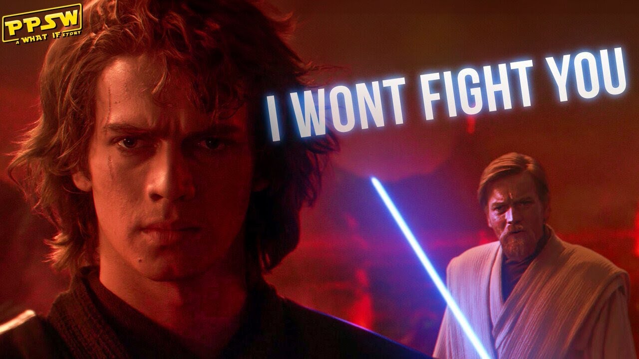 What If Anakin Skywalker Refused to Fight Obi Wan on Mustafar - YouTube