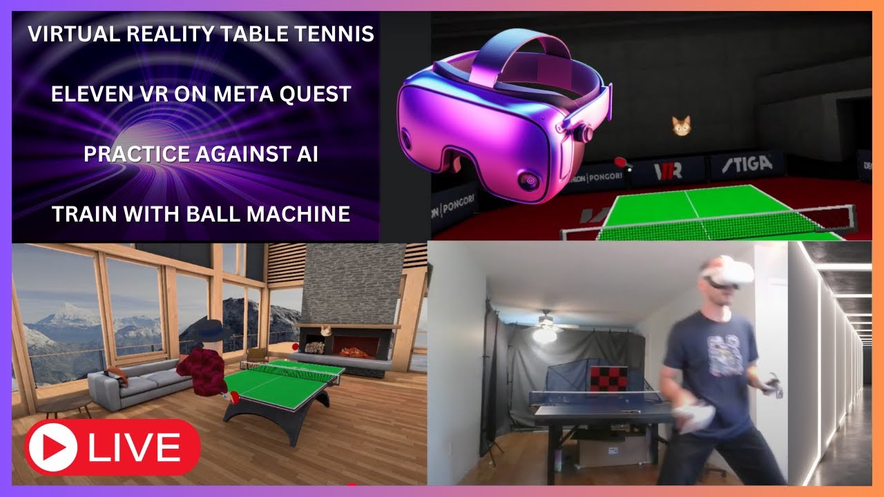 [LIVE] VIRTUAL REALITY TABLE TENNIS - Eleven VR on Meta Quest 2 - Play ...