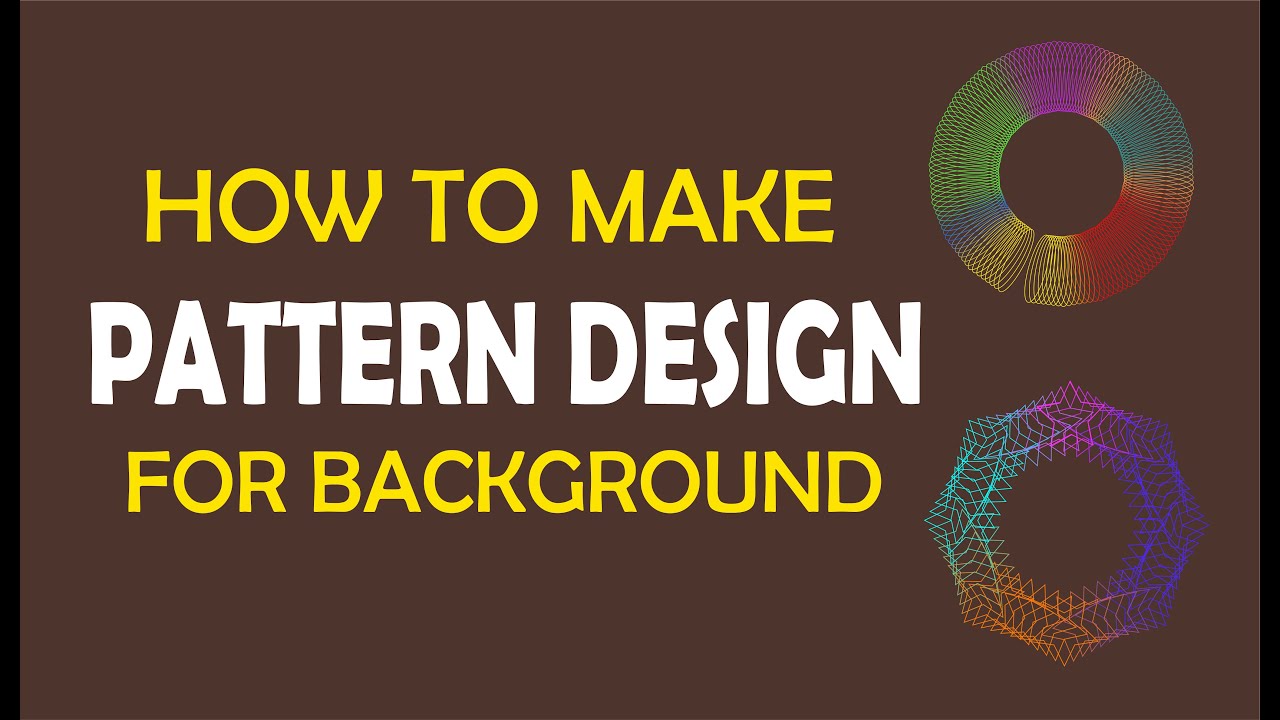 How to create background pattern in illustrator||Smart Academy||Graphic ...