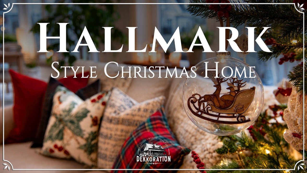 🎄 How to Get That Hallmark Christmas Look | Cozy Timeless Holiday Home ...