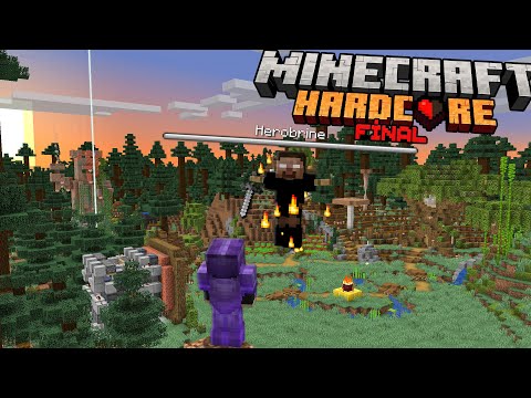 HEROBRİNE efsanesiyle dövüş ve FİNAL! - Minecraft Hardcore
