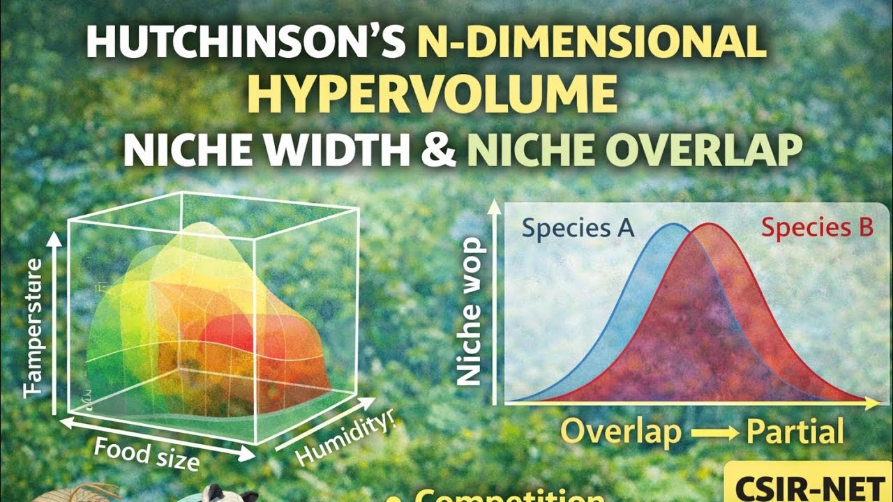 Hutchinson’s N-Dimensional Hypervolume | Niche Width & Niche Overlap ...
