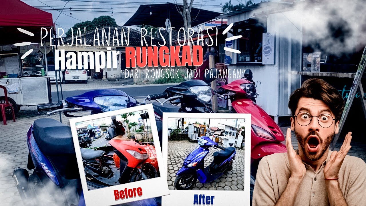 Restorasi Yamaha Mio Sporty, Dari Rongsokan Jadi Pajangan Hampir ...