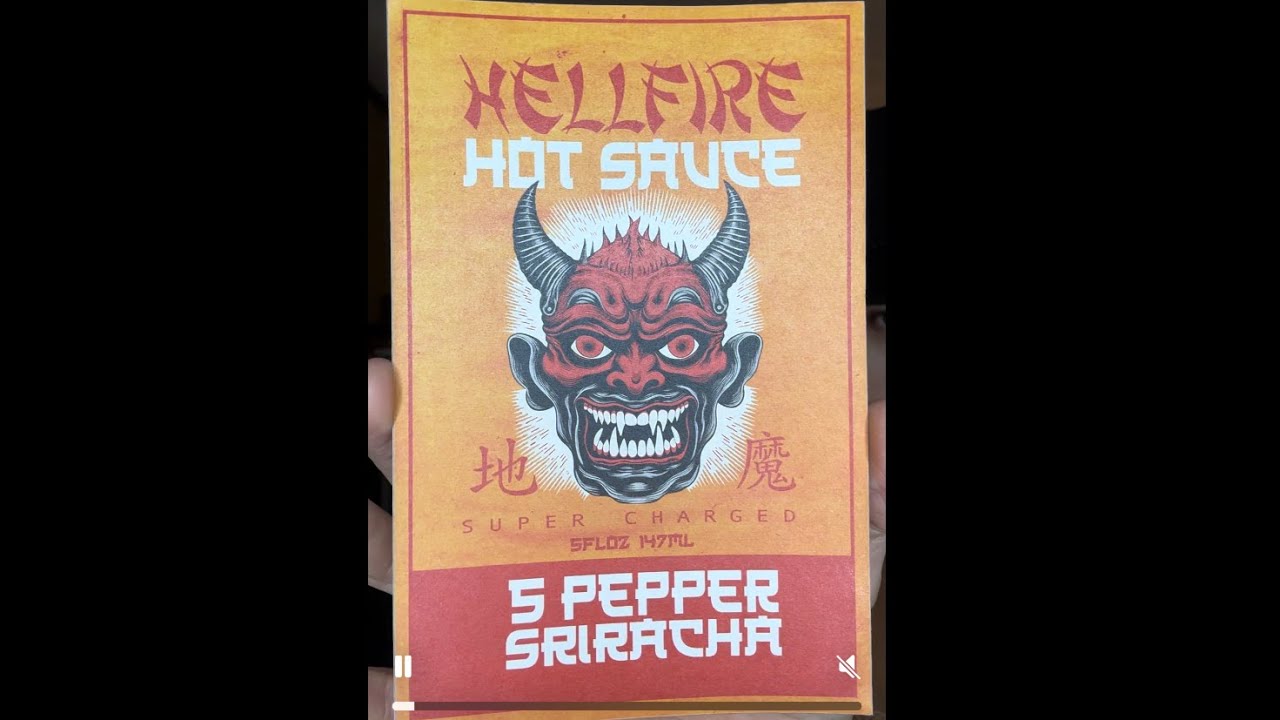 5 pepper sriracha!! Hellfire hot sauce - YouTube