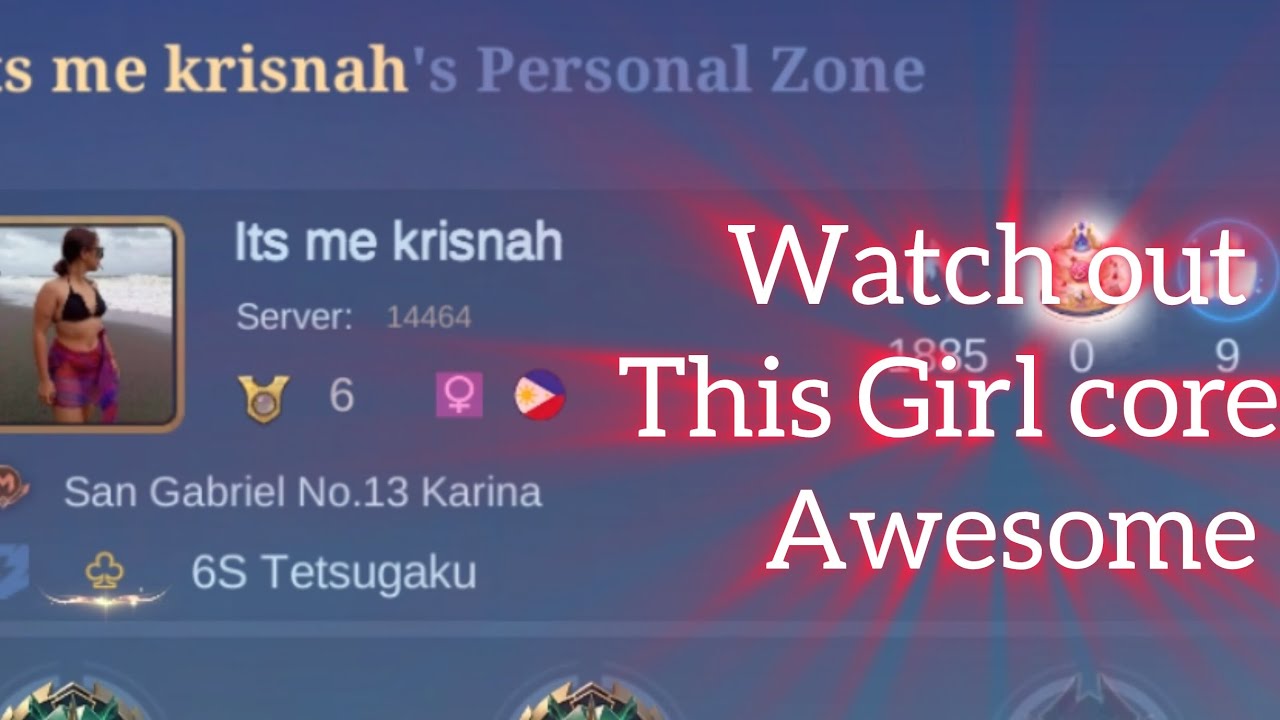 Girl player using Karina as Core Awesome 💯 - YouTube