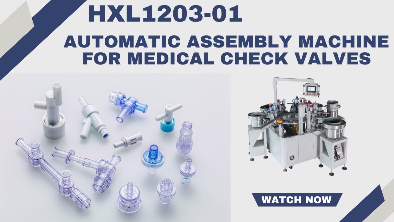 How to Make the Check Valves | Automatic Assembly Machine for Medical ...