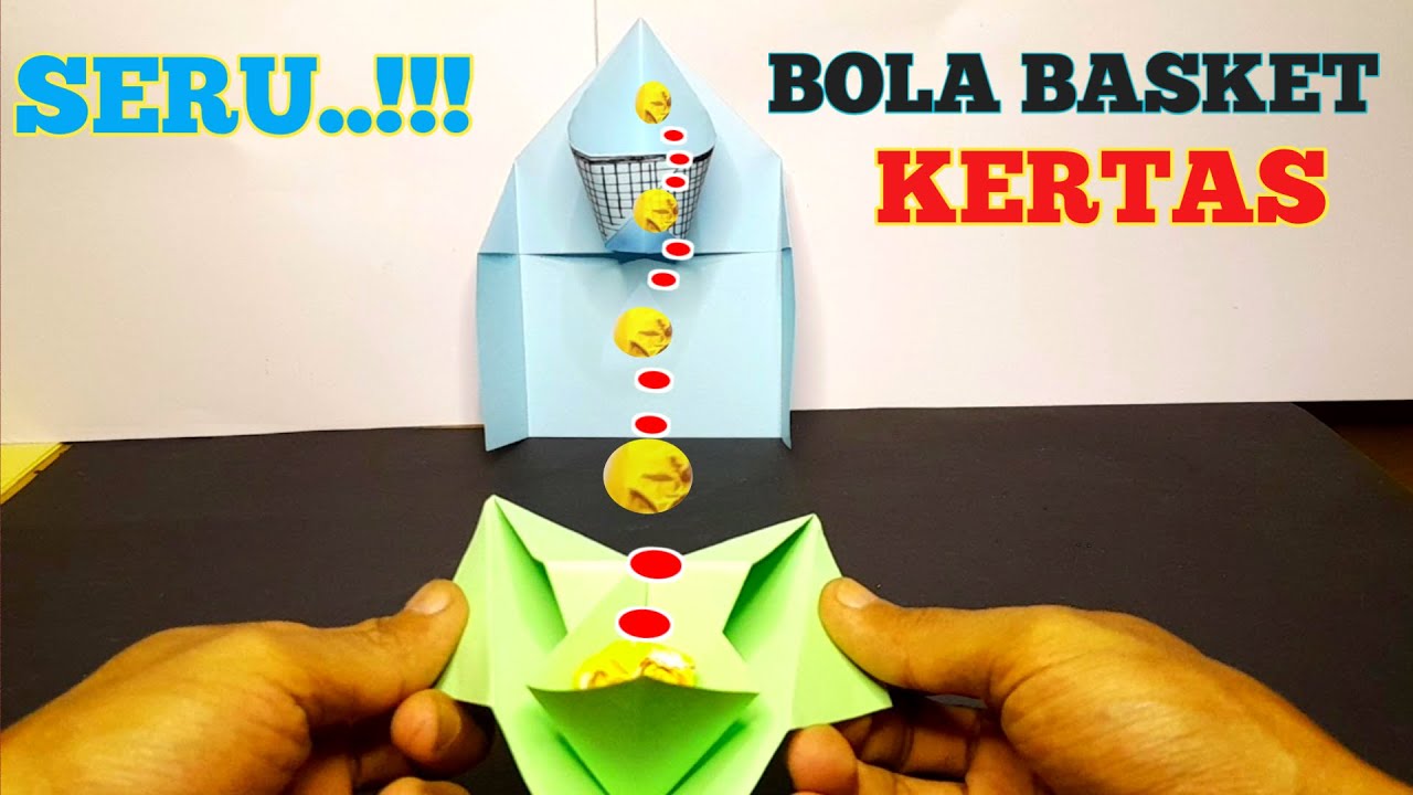 Mainan Dari Kertas | Origami Bola Basket | Paper Toys - YouTube