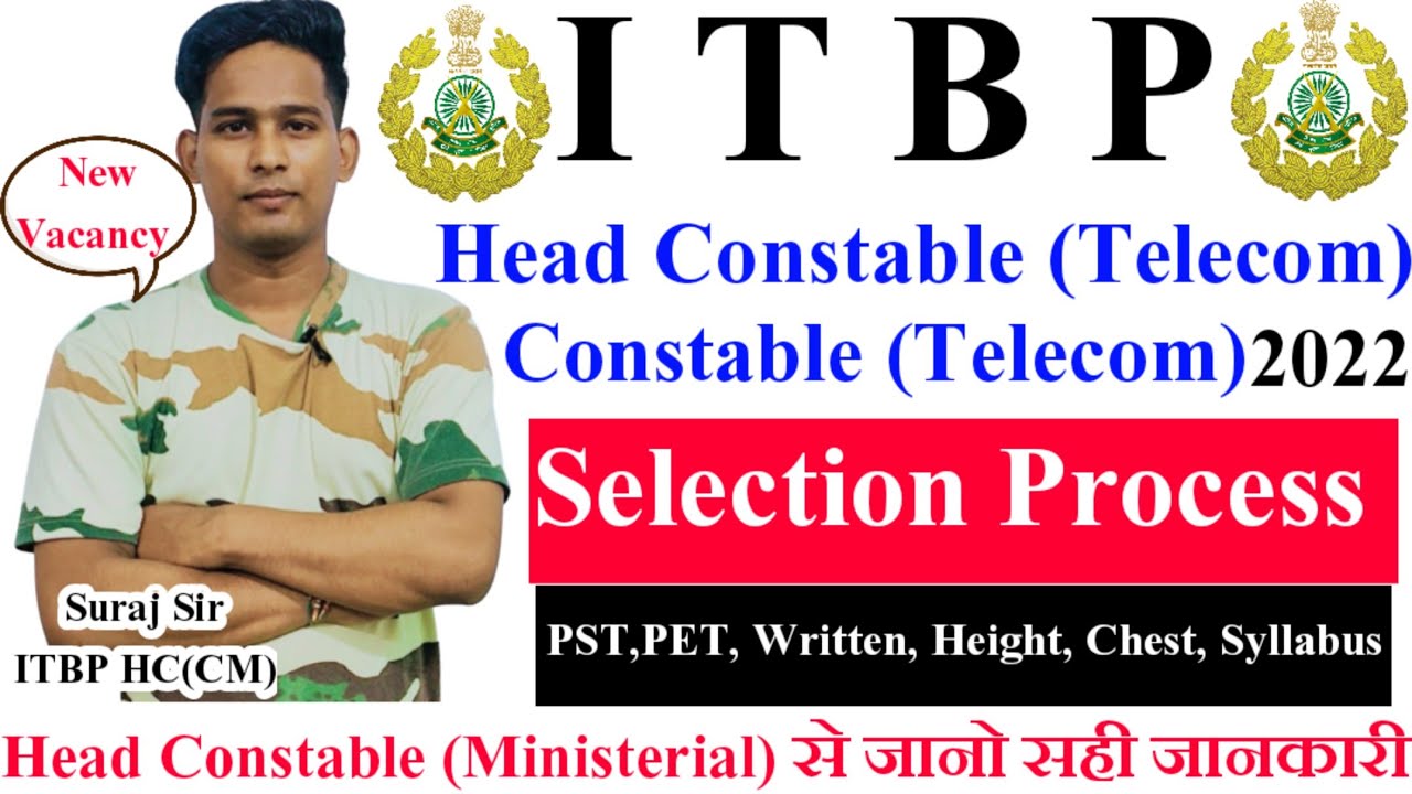 ITBP HC(TELECOM) & CT( Telecom) Vacancy 2022 Selection Process| Height ...
