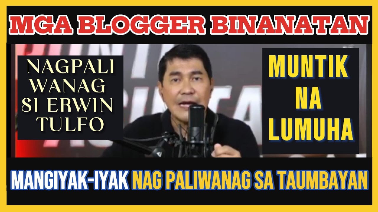 "NAGPALIWANAG NA SI ERWIN TULFO SA ISSUE" most trending - YouTube