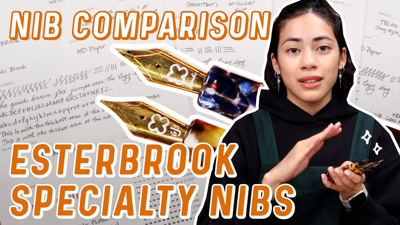 Esterbrook Estie Specialty Nib Comparison - YouTube
