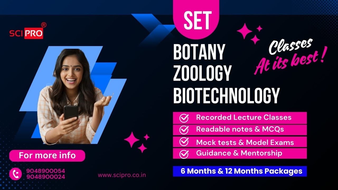 SET EXAMS|SCIPRO|BOTANY, ZOOLOGY, BIOTECHNOLOGY - YouTube