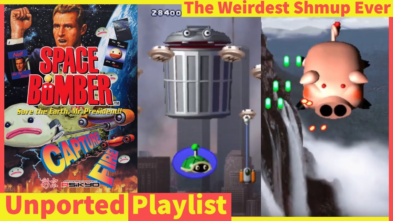 The Weirdest Shmup Ever Made? Space Bomber! Arcade Shmup Weirdness ...