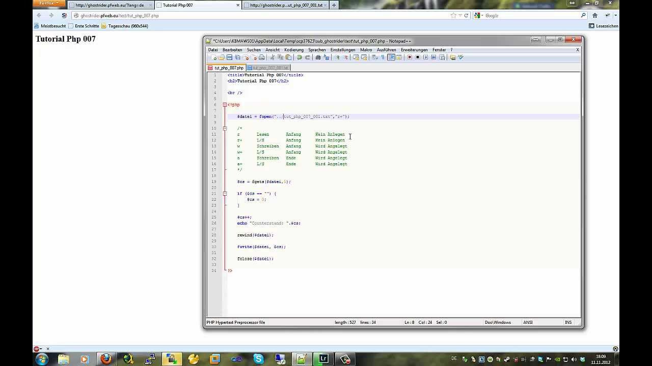 Tutorial Php 007 Counter Script Youtube 6264