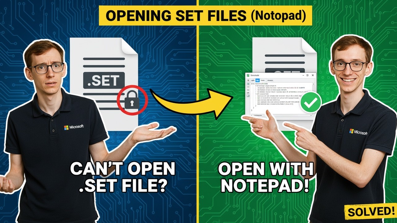 Opening SET Files (Notepad) - YouTube