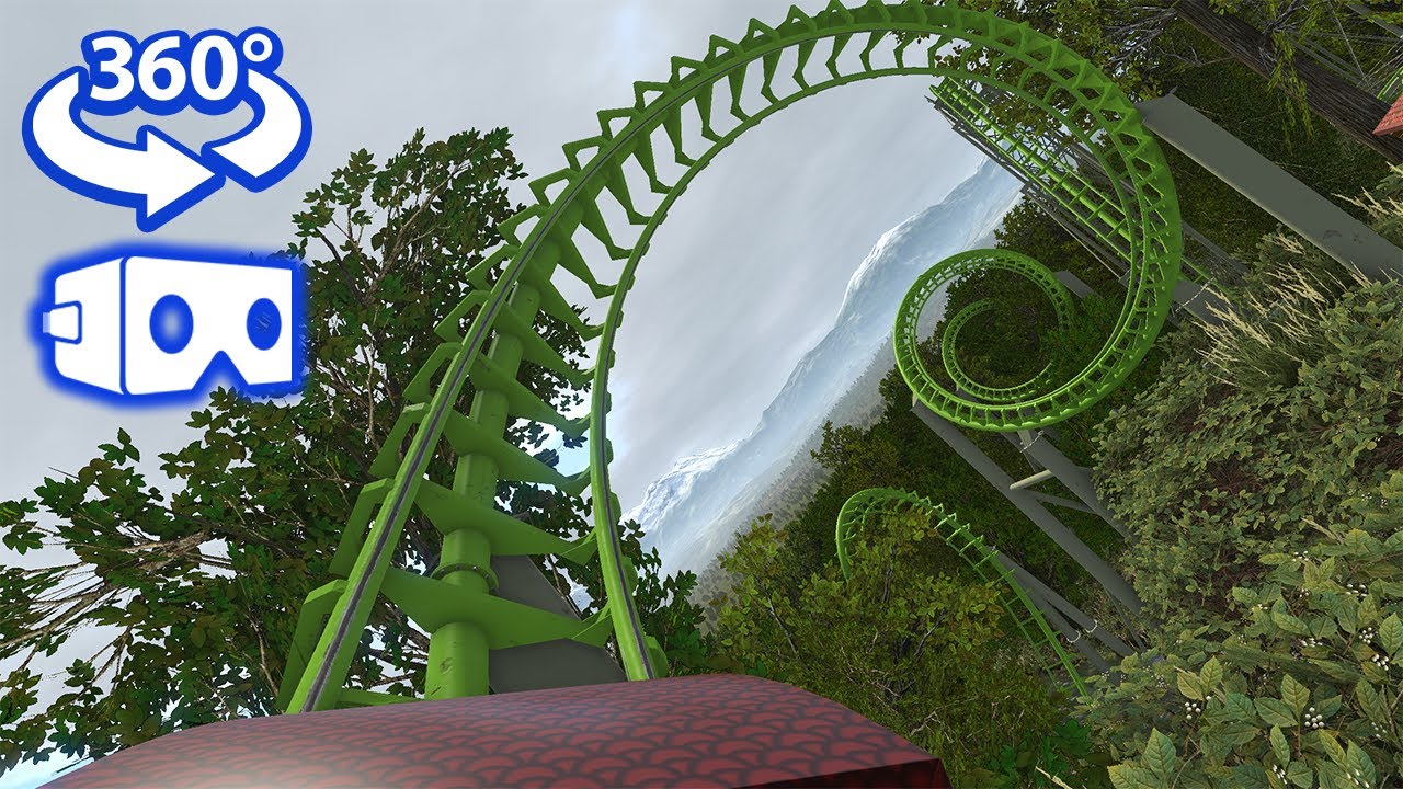 🎢SUPER CYCLONE ROLLER COASTER 360° - VR Video - YouTube