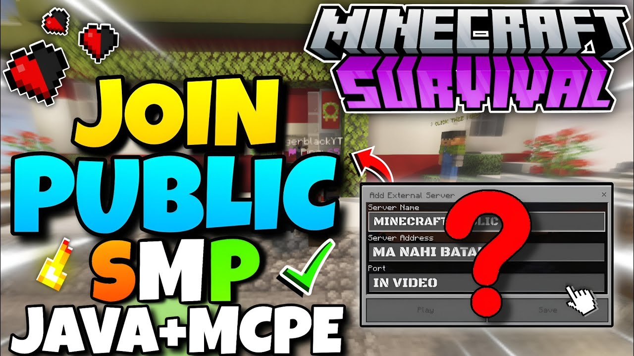 🪵 New Best Survival Public Smp Server For Minecraft 🍓 | Java/Pe/Pojav ...