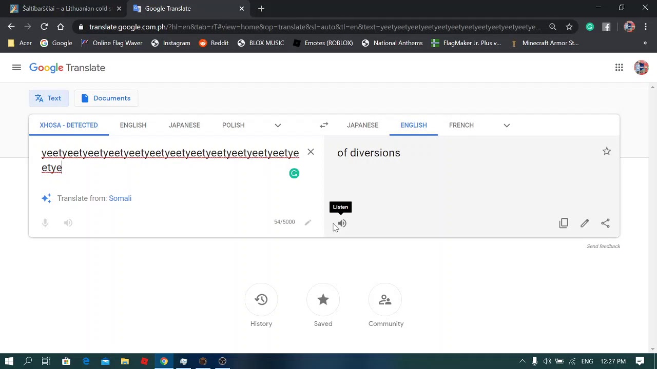 Google Translate...yeet - YouTube