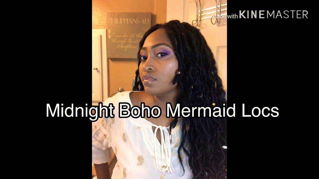 Midnight Boho Mermaid Locs Review - YouTube