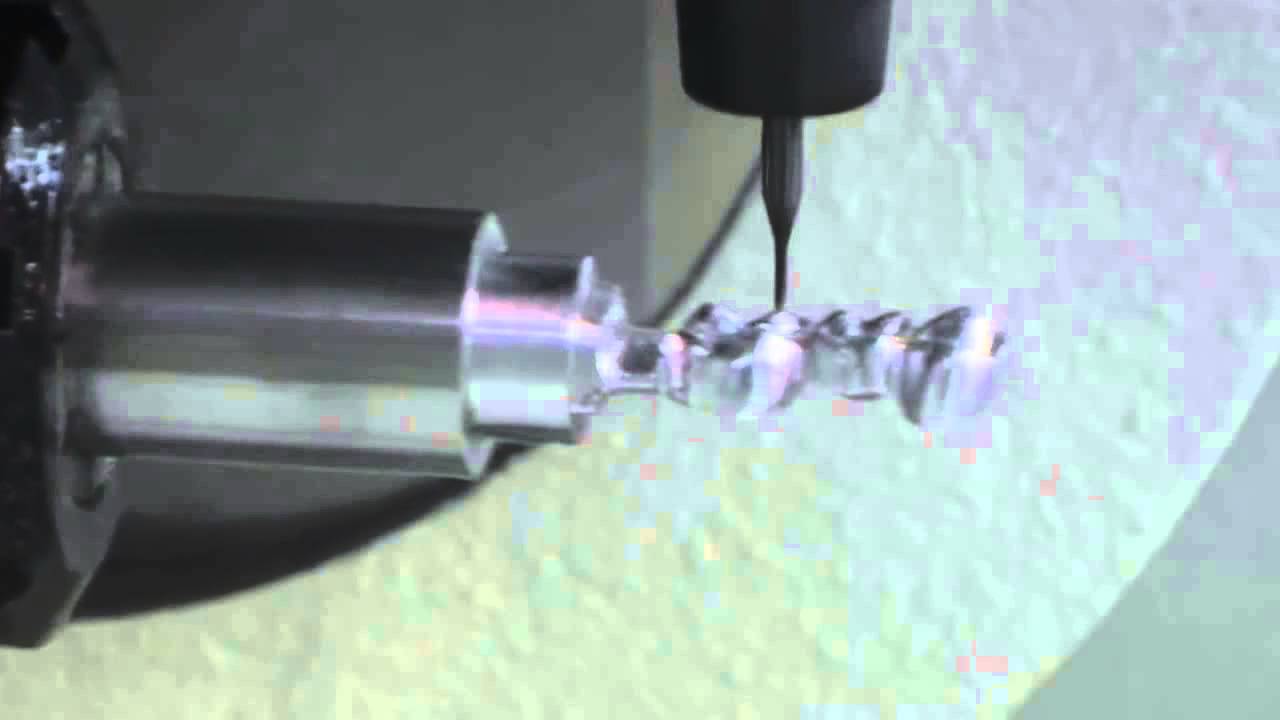 WorkNC Dental - 5-Axis milling of a 3 element bridge in the Bar process - YouTube