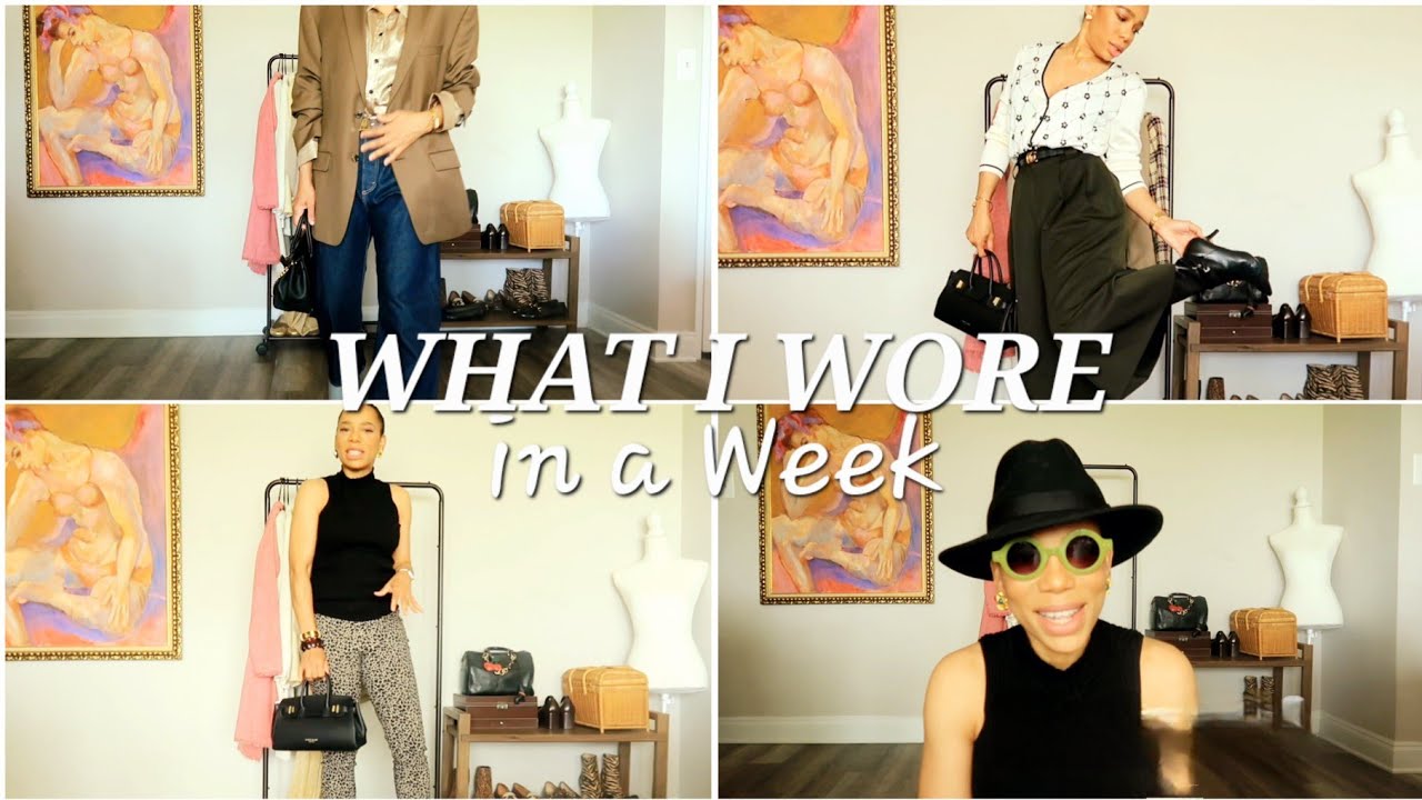 WHAT I WORE IN A WEEK | THRIFTED CLOSET | Outfit ideas and styling for ...