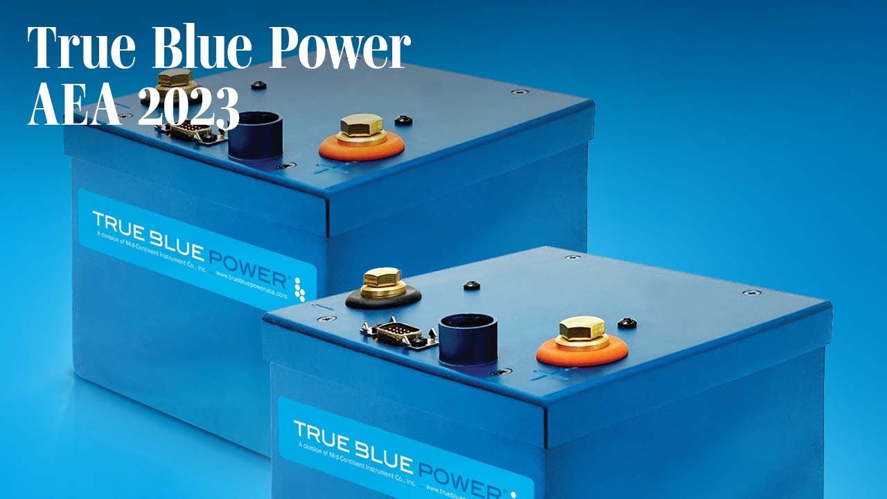 True Blue Power Adds Lithium Batteries for Light Aircraft – AIN - YouTube