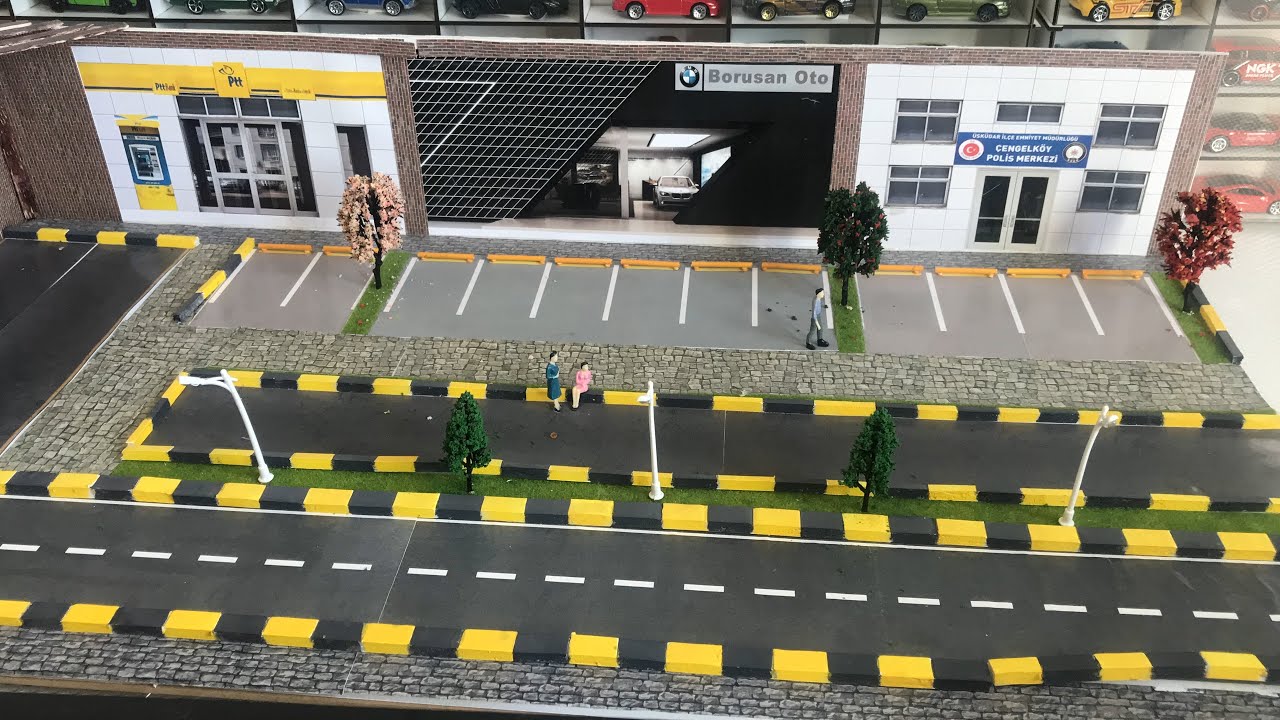 Diecast model araba garajı diorama garaj hot wheels garajı - YouTube