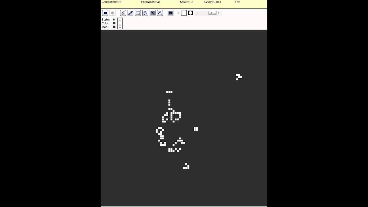 Conway's game of life files pattern 31: Herschel - YouTube