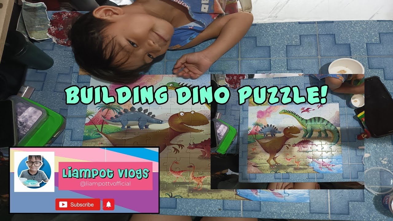 Liampot Vlogs #5 | Building dino puzzles! - YouTube