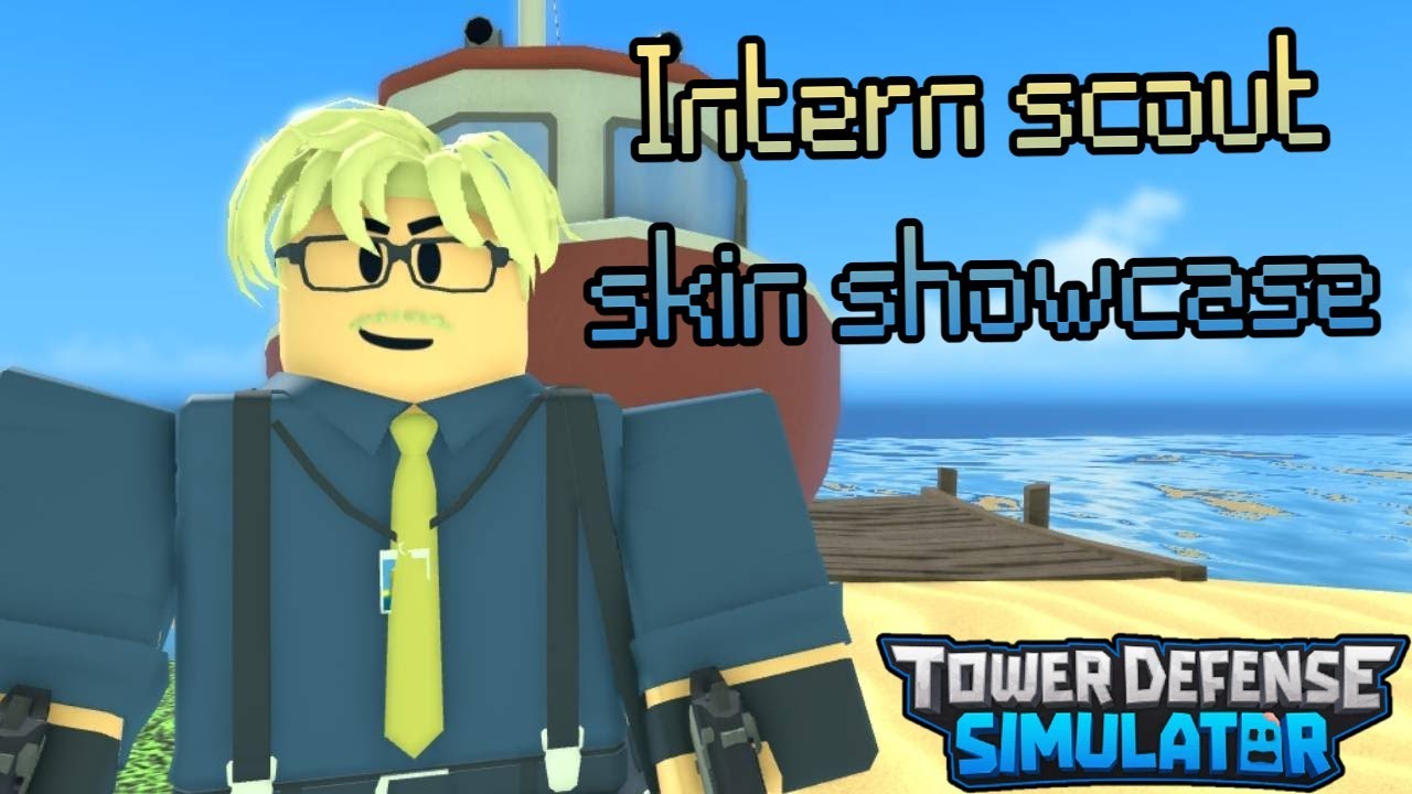 Intern Scout skin showcase | Tower Defense Simulator - YouTube