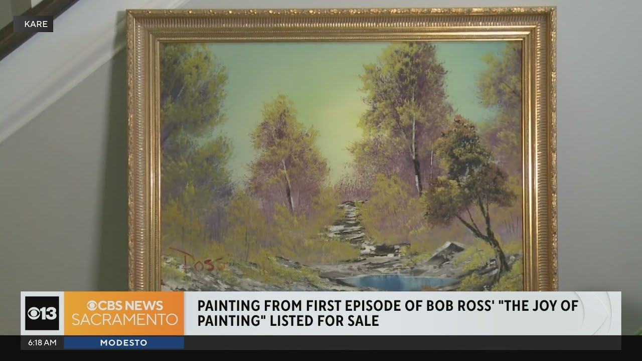 The first Bob Ross work from 'The Joy of Painting' is on sale for ...