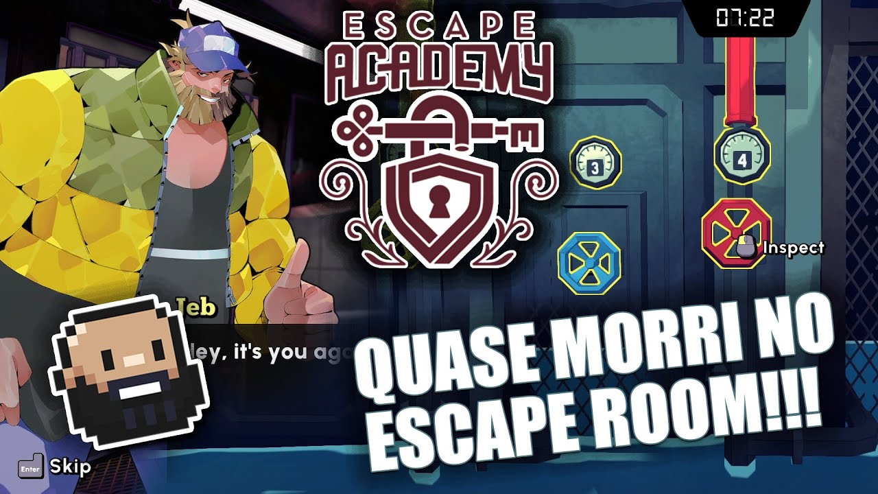 QUASE MORRI NO ESCAPE ROOM DO JEB!!! #escapeacademy #escaperoom #puzzle ...