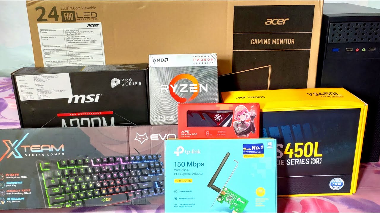 AMD ryzen 3 3200G budget pc build #amd #ryzen #3200g #pcbuild #india ...