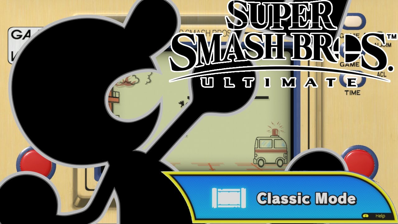 Super Smash Bros Ultimate Mr. Game & Watch Classic Mode Can I beat my ...
